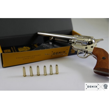 balas y Revólver Peacemaker caballería .45 Denix 1873 - Ref. 1-1191/NQ